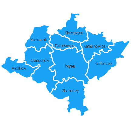 PROW 2014 – Opis obszaru działania - Nyskie Księstwo Jezior i Gór